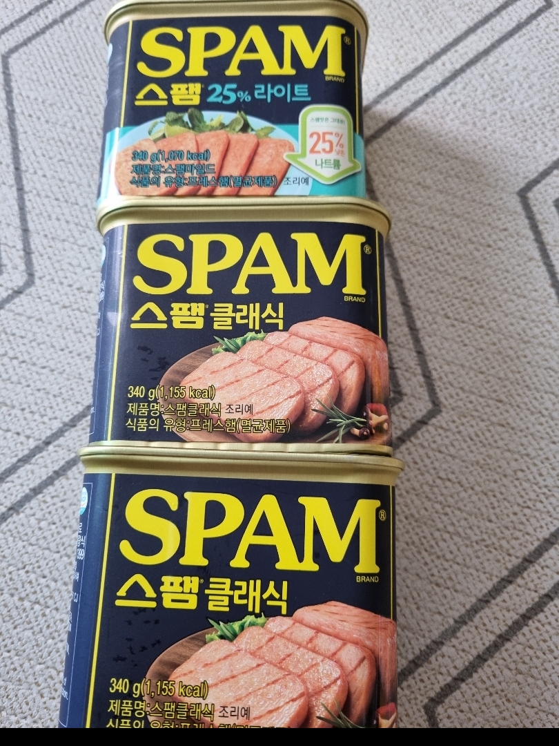 2 1 3개묶음 Cj 스팸340g 배민스토어