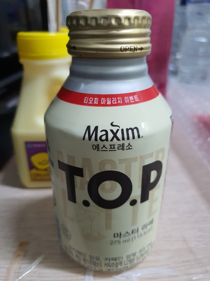 동서 맥심 TOP 마스터 라떼 275ML | 배민 장보기∙쇼핑