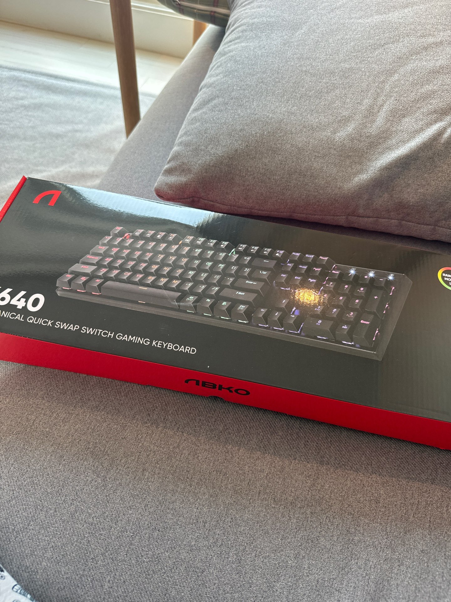 [엡코/ABKO-K640] 축교환 게이밍 기계식 키보드 블랙 | 배민스토어